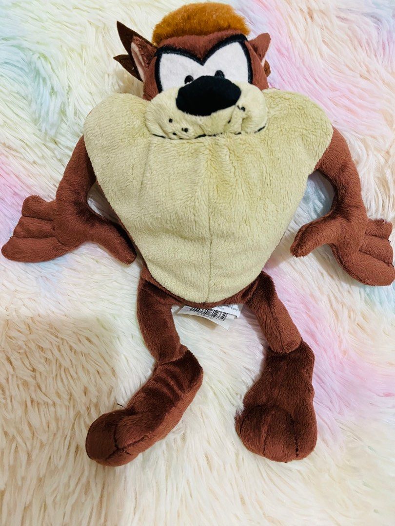 Original Looney Tunes Tasmanian Devil Plush Toy, Hobbies & Toys, Toys ...