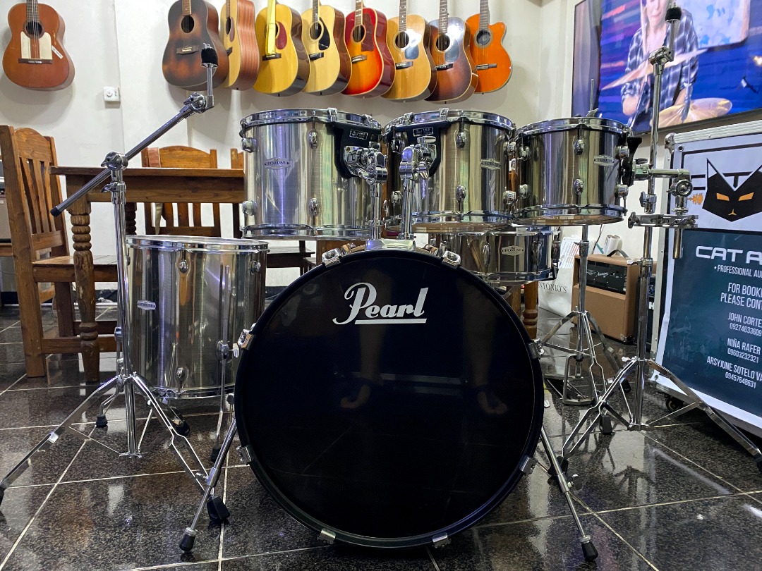 Pearl Forum 6pc Drum Set (Taiwan) on Carousell
