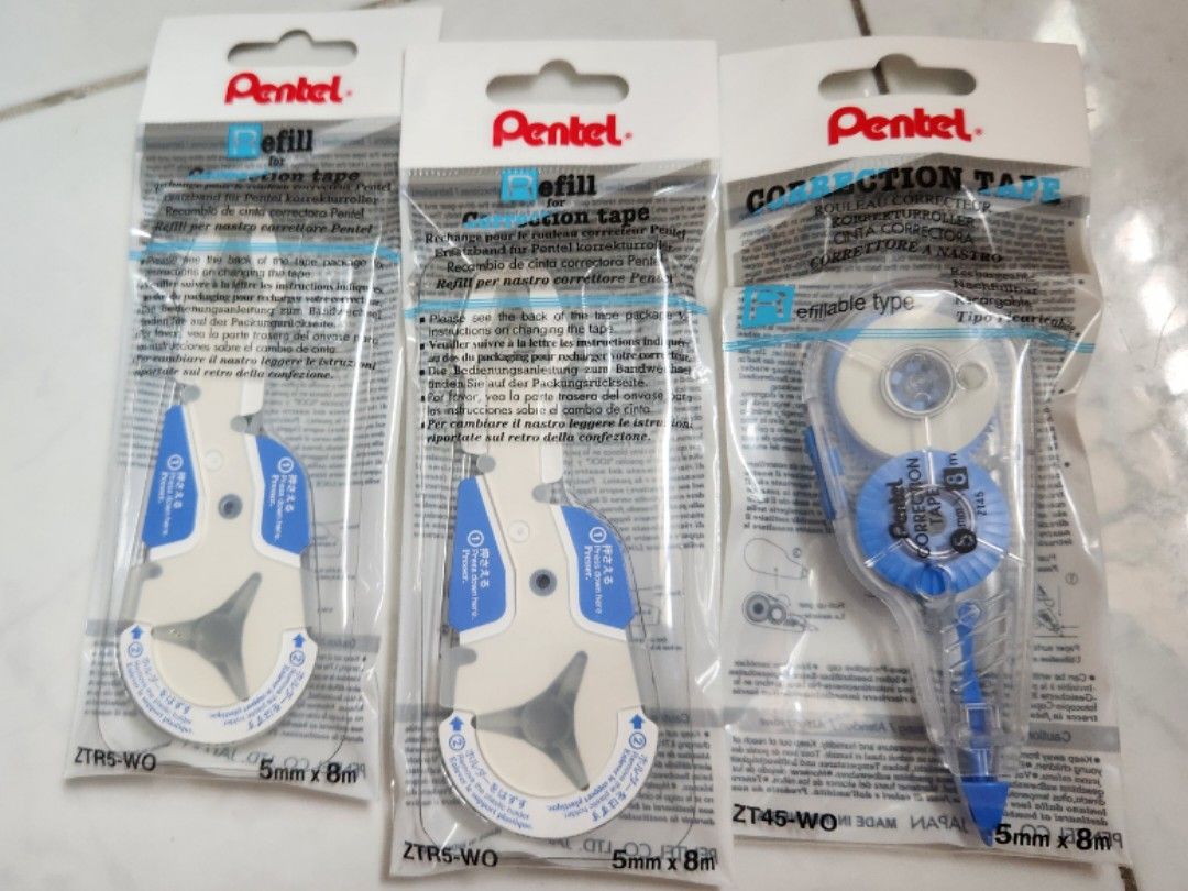 Pentel Correction Tape & Refill, Hobbies & Toys, Stationery & Craft ...
