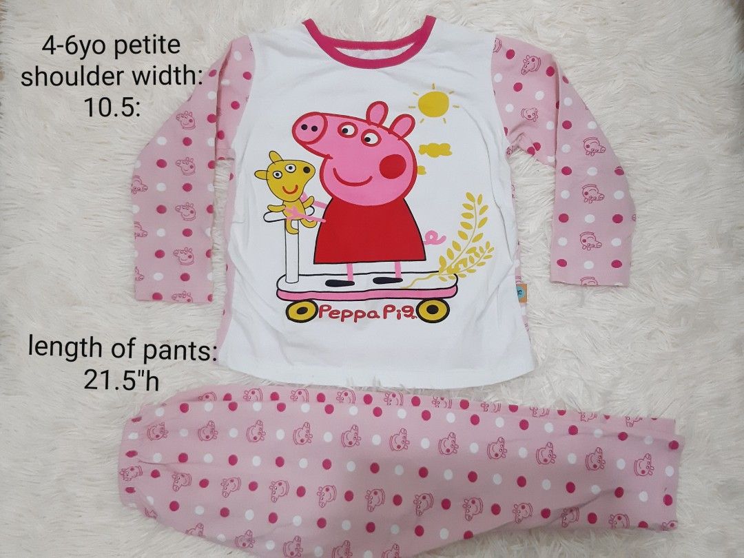 Peppa pig pajamas, Babies & Kids, Babies & Kids Fashion on Carousell