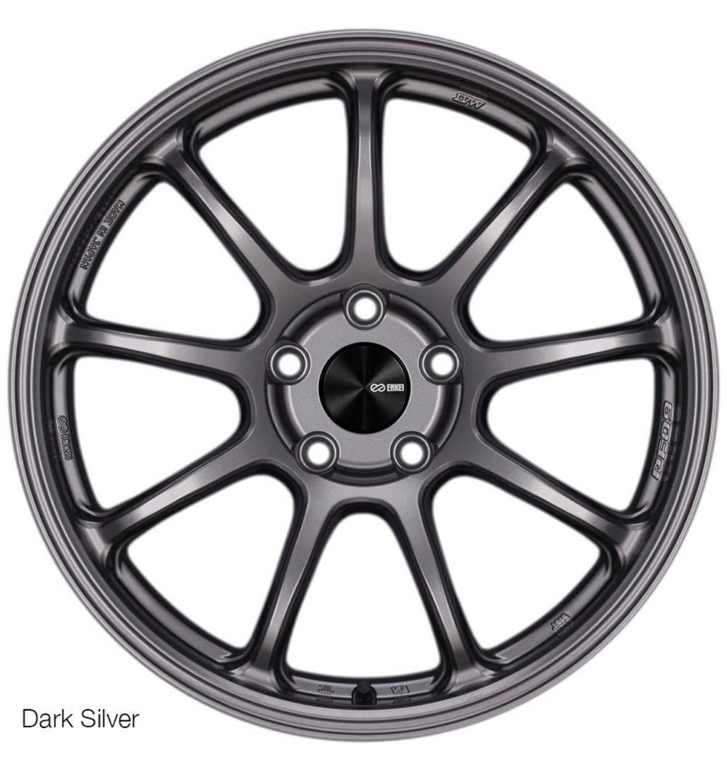 PF09 17” Original Enkei Rims, Car Accessories, Tyres & Rims on Carousell