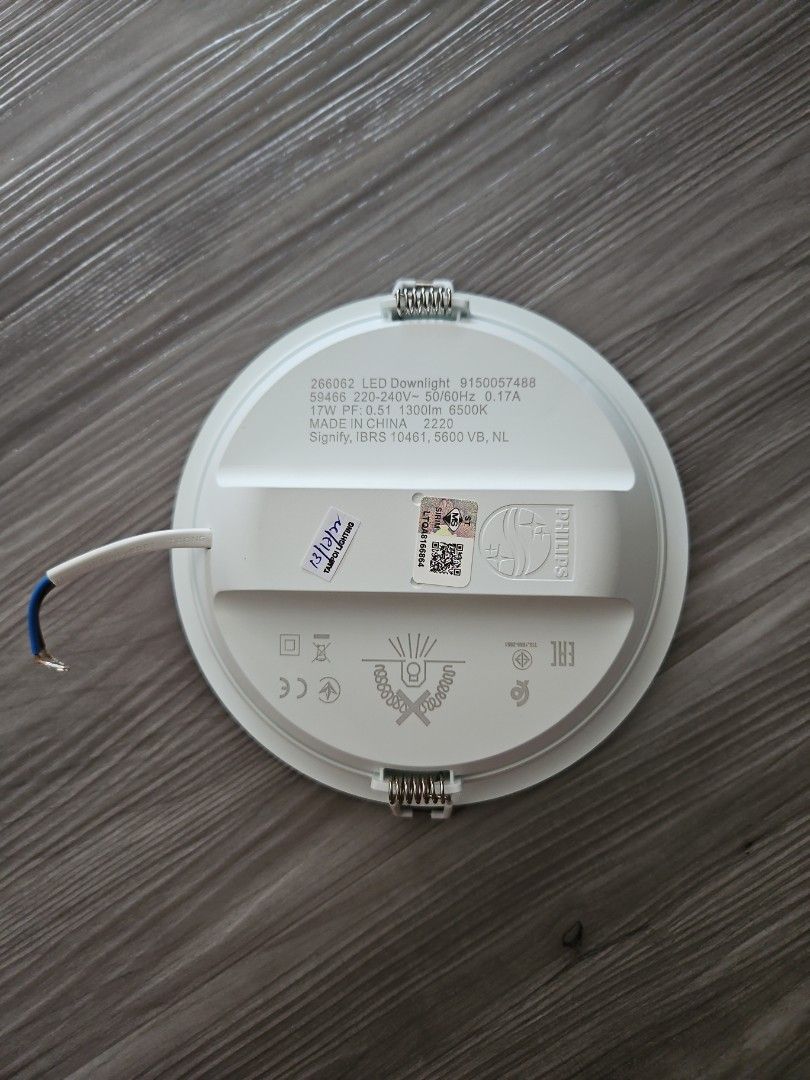 Philips LED Downlight 17W LED, Furniture & Home Living, Lighting & Fans ...