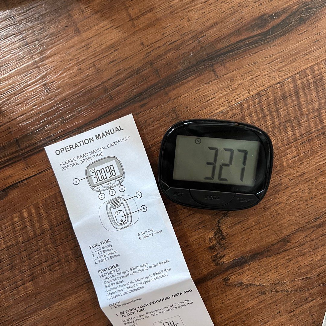 Pingko Pedometer Step Steps counter Stopwatch, Sports Equipment ...