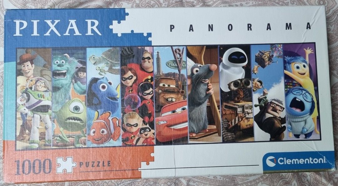 Pixar panorama 1000 piece puzzle, Hobbies & Toys, Toys & Games on Carousell