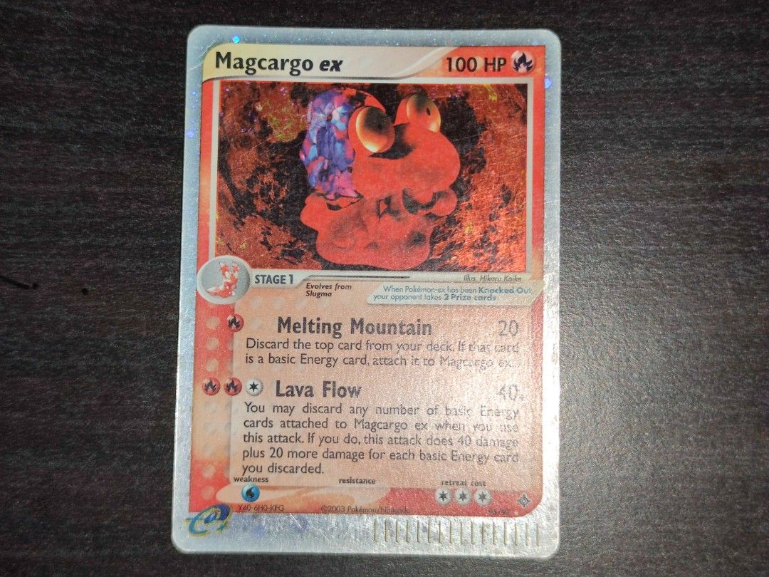 Pokemon Magcargo EX, Crawdaunt EX & Crobat EX, Hobbies & Toys, Toys ...