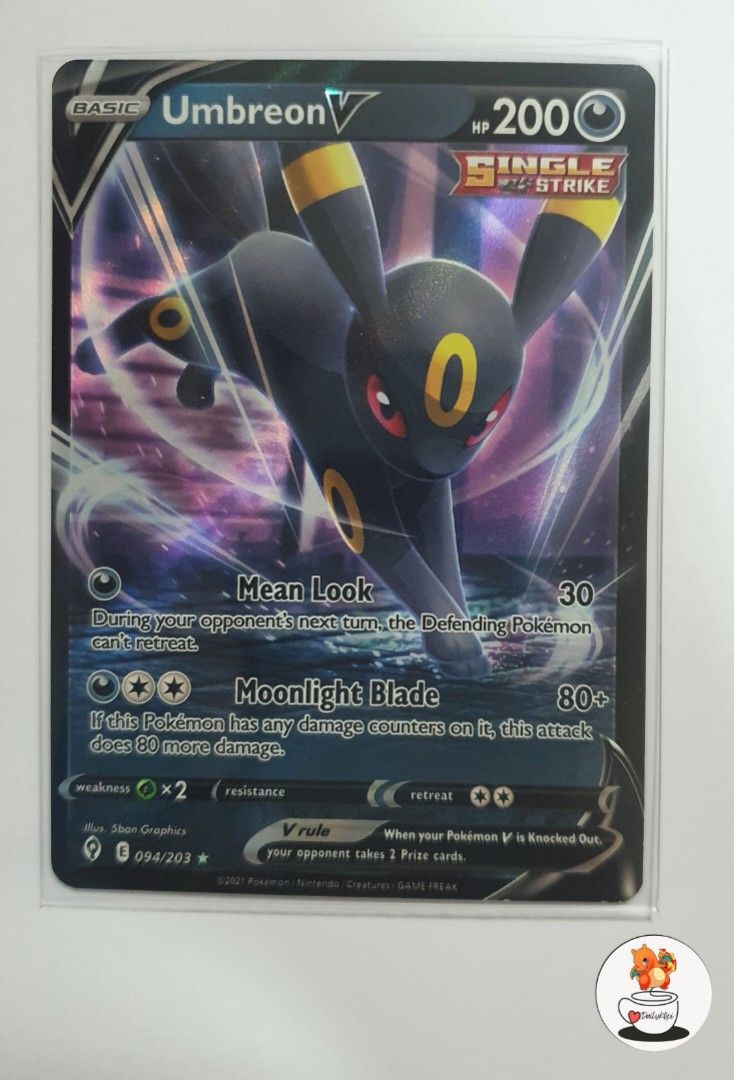 Pokemon TCG - Evolving Skies Umbreon V (50 Cards Bundle), Hobbies ...