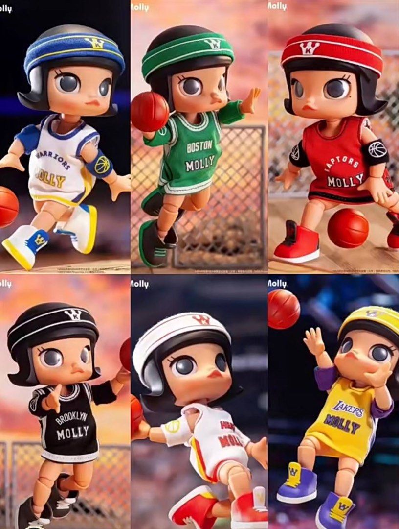 Pop Mart Molly x NBA Action figure, Hobbies & Toys, Toys & Games on ...