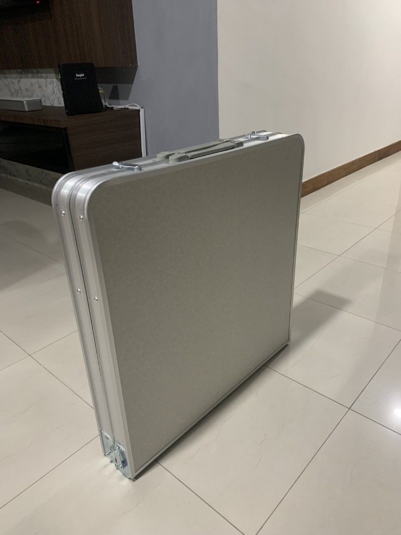 Portable Folding Aluminum Table, Furniture & Home Living, Outdoor ...