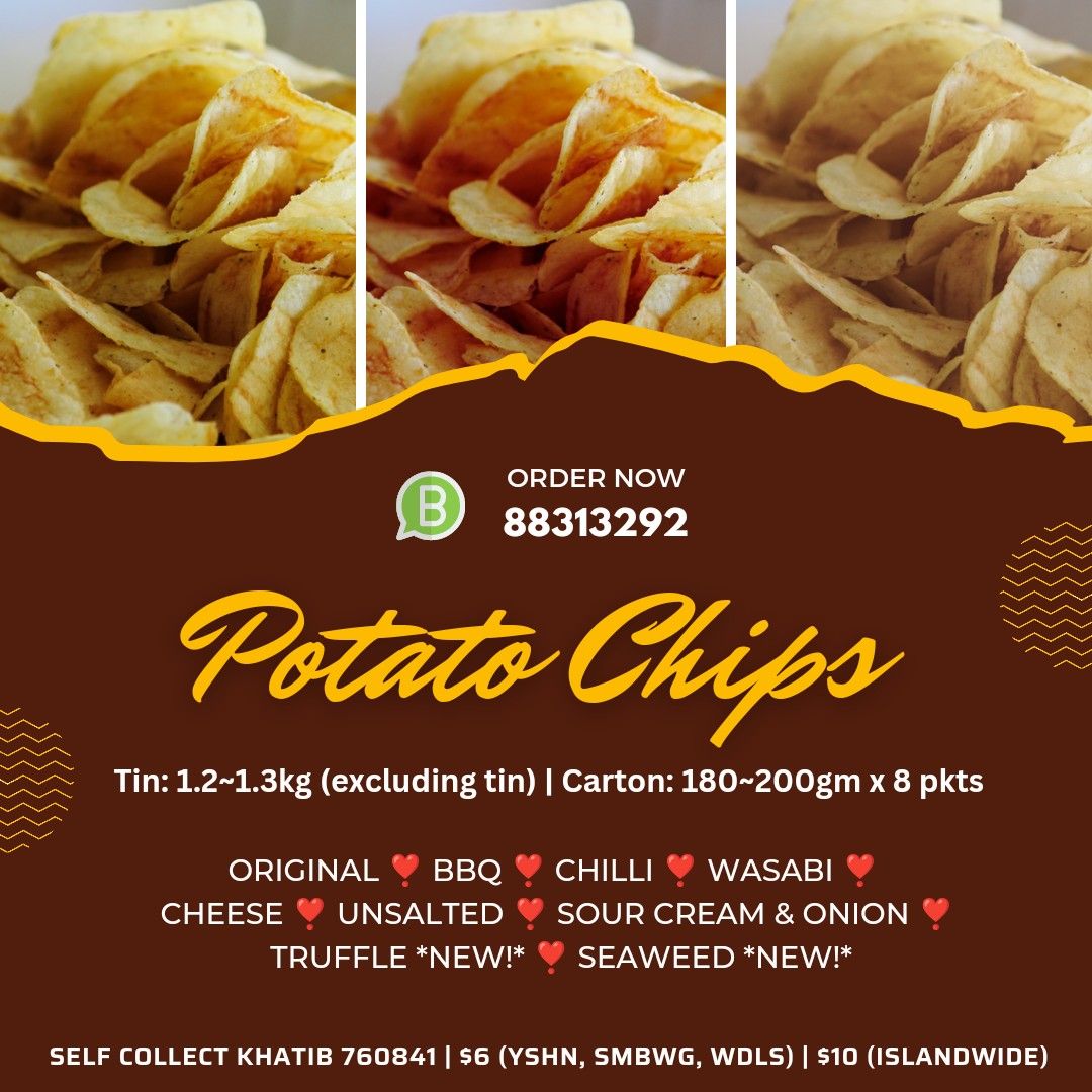 POTATO CHIPS CARTON & TIN (NEW FLAVOURS AVAILABLE)!, Food & Drinks ...