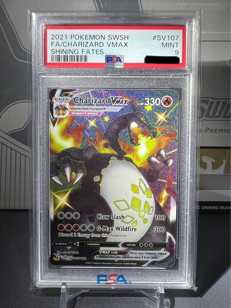[PSA 9 Slab] Charizard Vmax Shiny Rare Pokemon Card, Hobbies & Toys ...