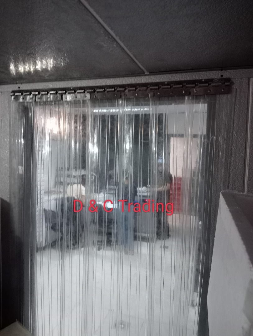 Pvc Plastic Curtain Clear with Ribbed 2mm thick x 18.5cm x 45 meters ...