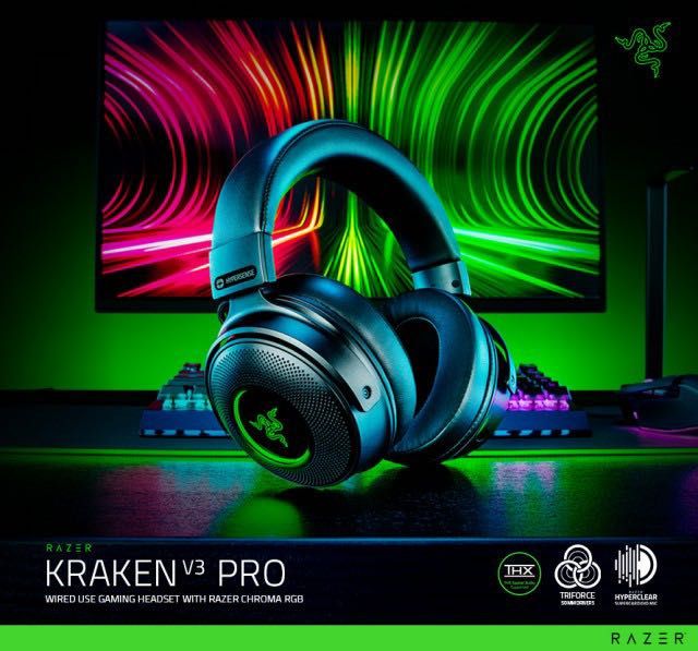razer kraken v3 pro, Audio, Headphones & Headsets on Carousell
