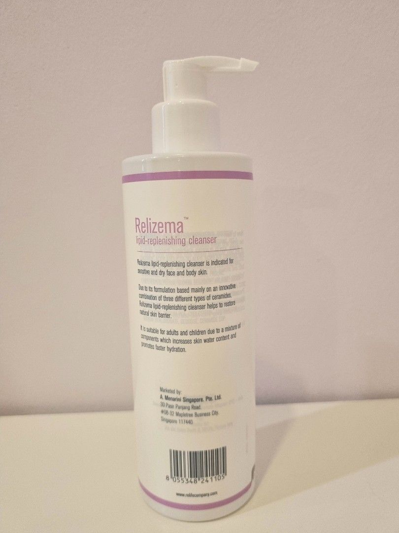 RELIFE Relizema Lipid Replenishing Cleanser, Beauty & Personal Care ...