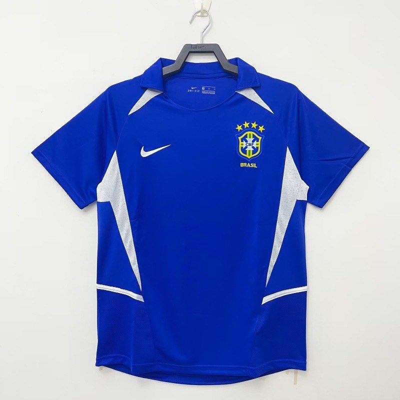 Retro 2002 World Cup Brazil Away Jersey, Men's Fashion, Tops & Sets ...