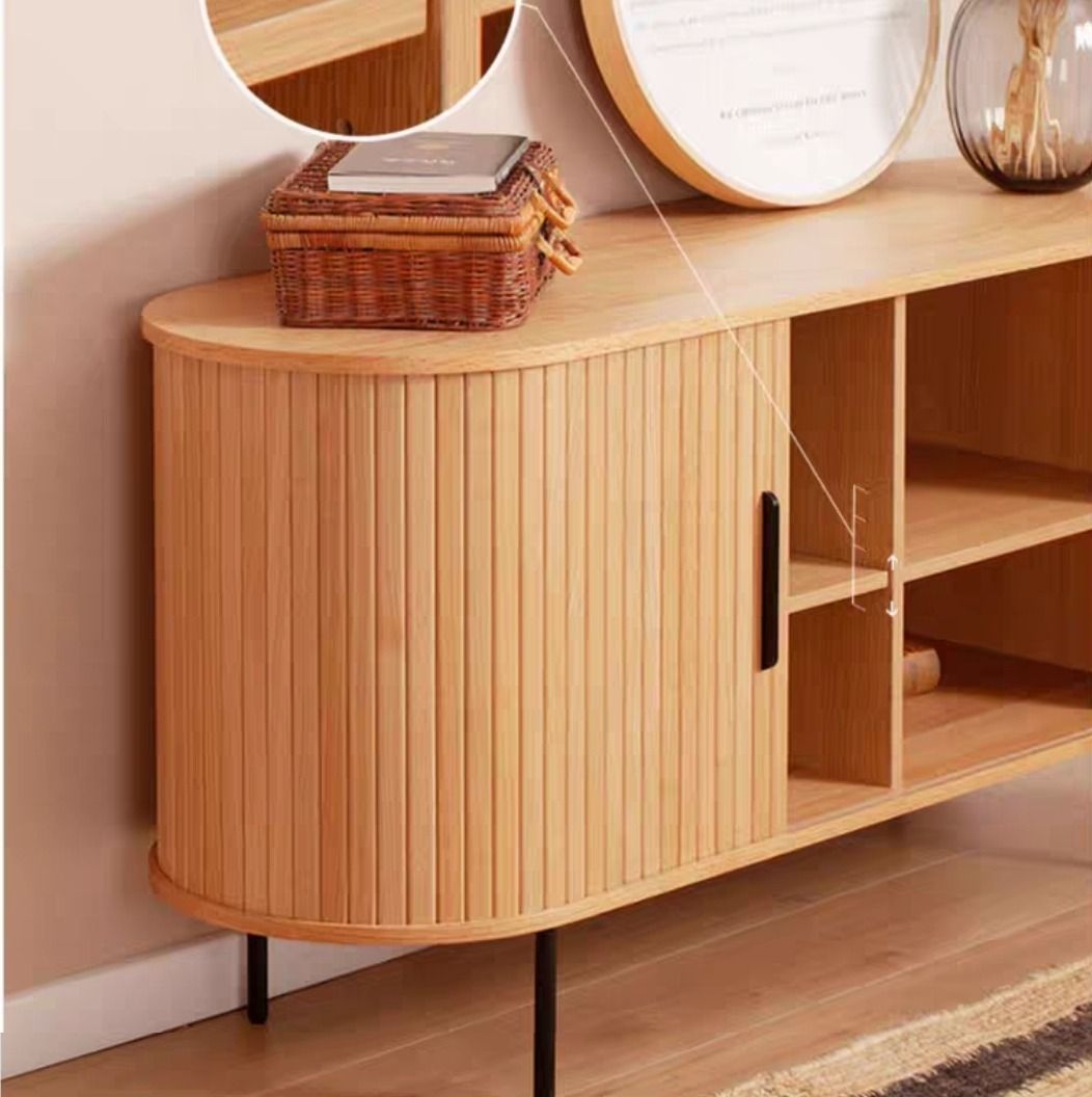 REVER Japandi Solid Wood TV Console, Furniture & Home Living, Furniture ...