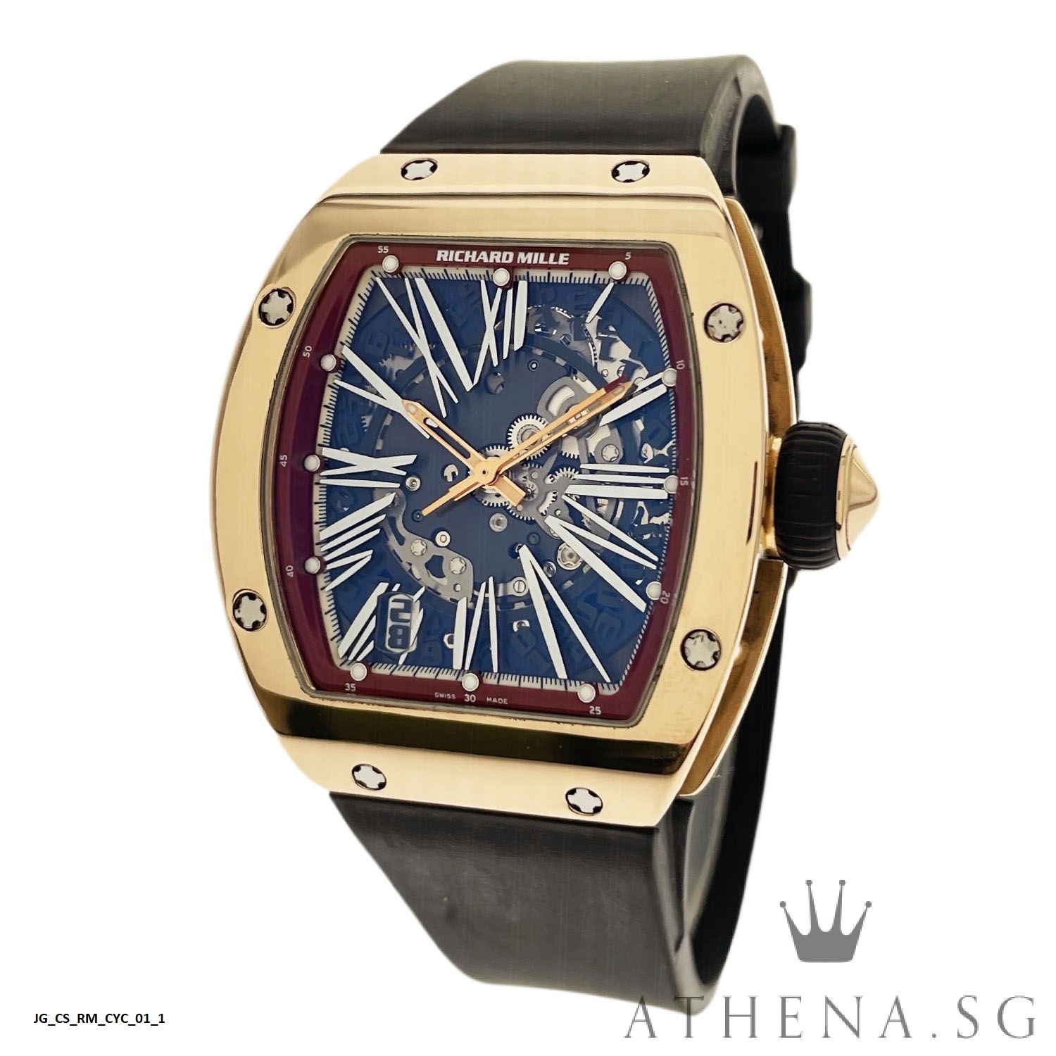RICHARD MILLE ROSE GOLD RM023 AJ RG WITH BOX & CERT (UNDATED) JG_CS_RM ...