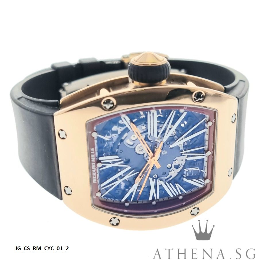 RICHARD MILLE ROSE GOLD RM023 AJ RG WITH BOX & CERT (UNDATED) JG_CS_RM ...