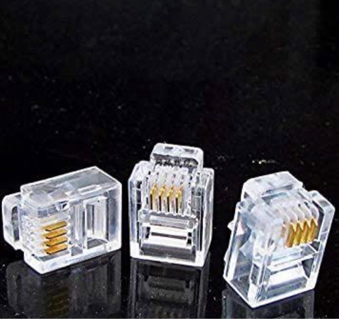 RJ11 Telephone Crystal Jack / Head, Computers & Tech, Parts ...