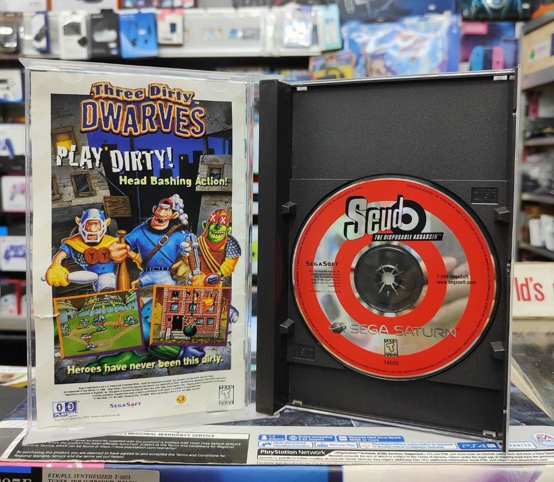 Sega Saturn Scud The Disposable Assassin, Video Gaming, Video Games, Others on Carousell