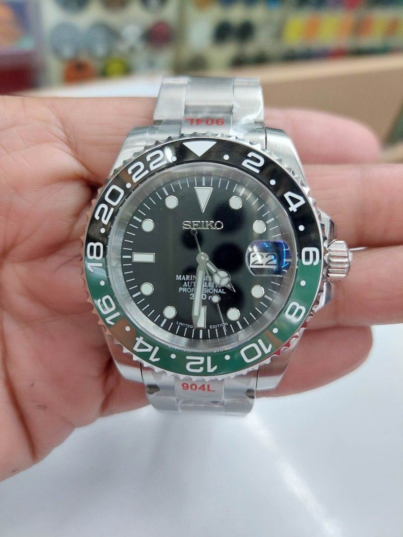 Seiko GMT Marine Master Professional Mods Automatic NH36, Luxury ...