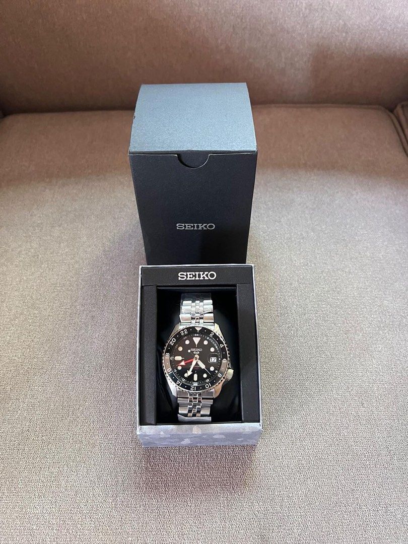 Seiko SSK001K1 Black GMT SSK001, Men's Fashion, Watches & Accessories ...