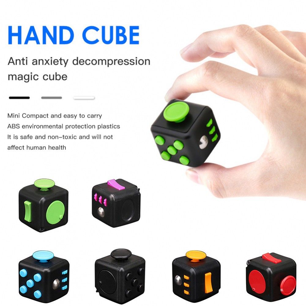 Sensory Fidget Cube Stress & Anxiety Reliever Idea Maker Study Helper ...