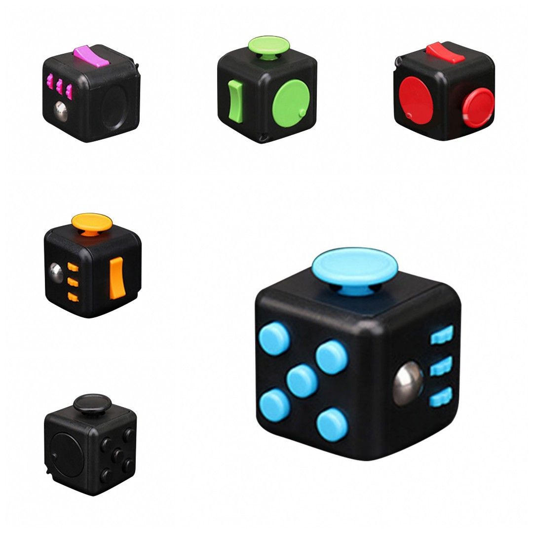 Sensory Fidget Cube Stress & Anxiety Reliever Idea Maker Study Helper ...