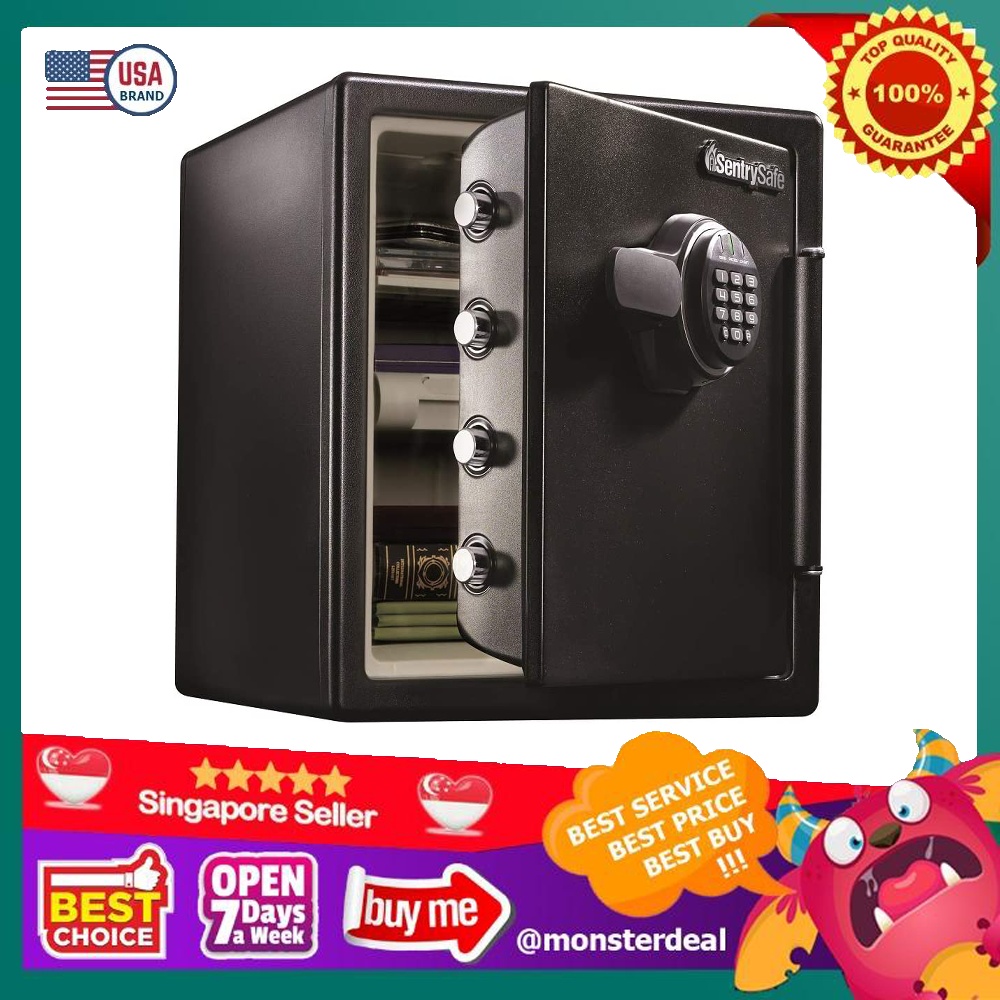 SentrySafe SFW123EU Fireproof Waterproof Safe with Digital Keypad, 1.23 ...