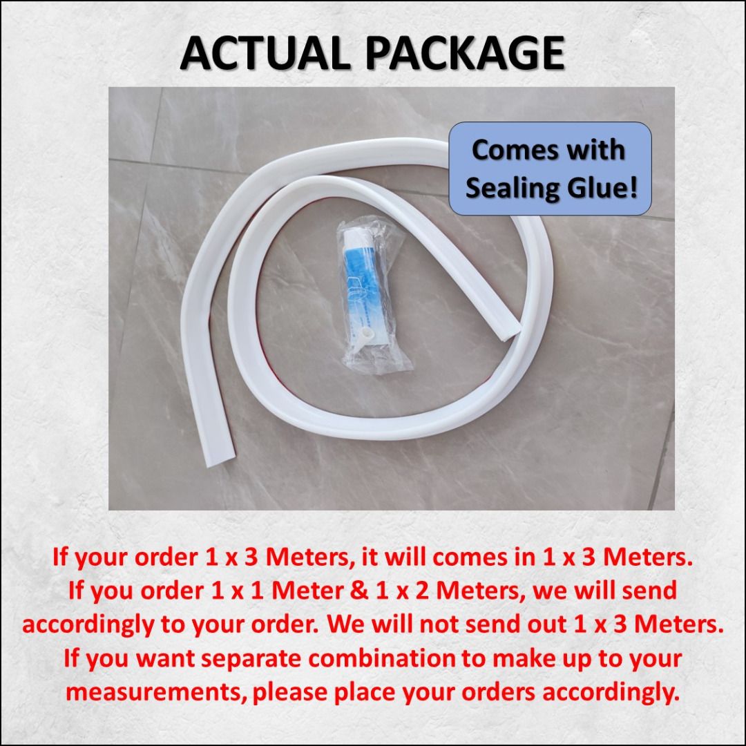 [SG STOCK] Silicon Water Blocker | Toilet Shower Curb | Water Stopper ...