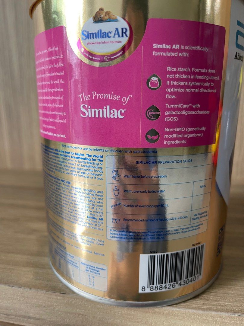 Similac AR thickening formula, Babies & Kids, Nursing & Feeding, Breastfeeding & Bottle Feeding ...
