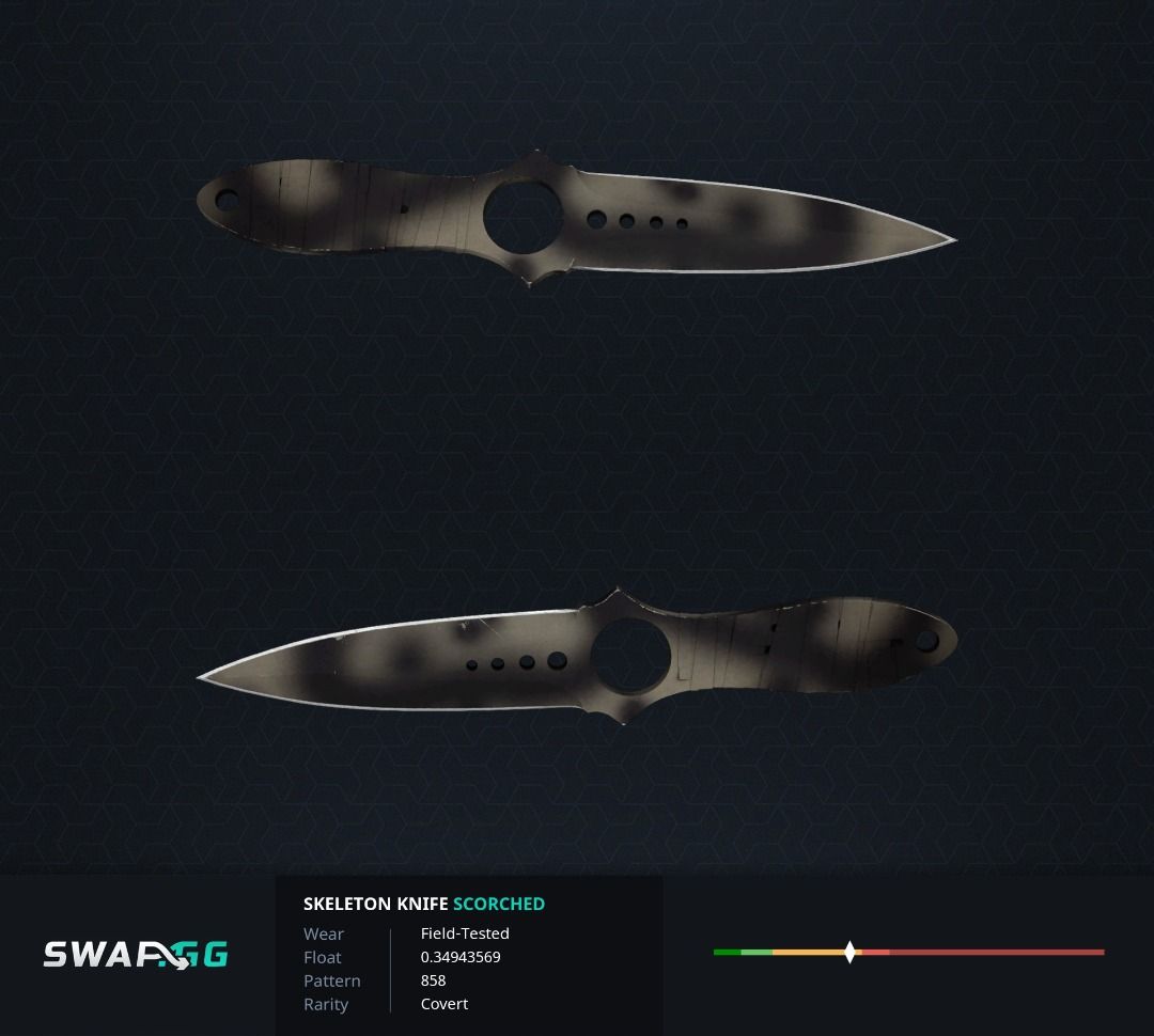 Skeleton Knife | Scorched (Field-Tested) CSGO SKINS KNIFE, Video Gaming ...