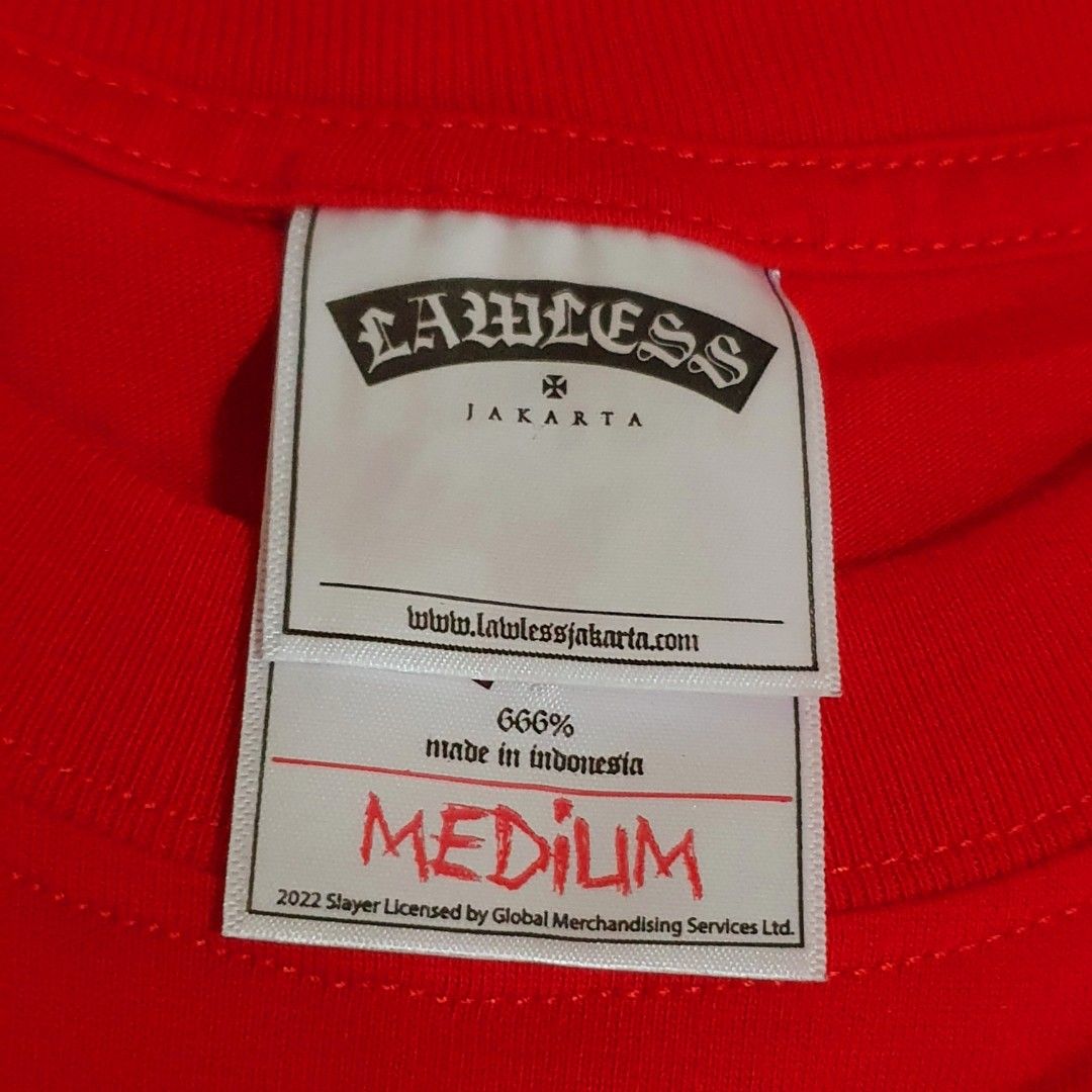 Slayer x Lawless Jakarta shirt on Carousell