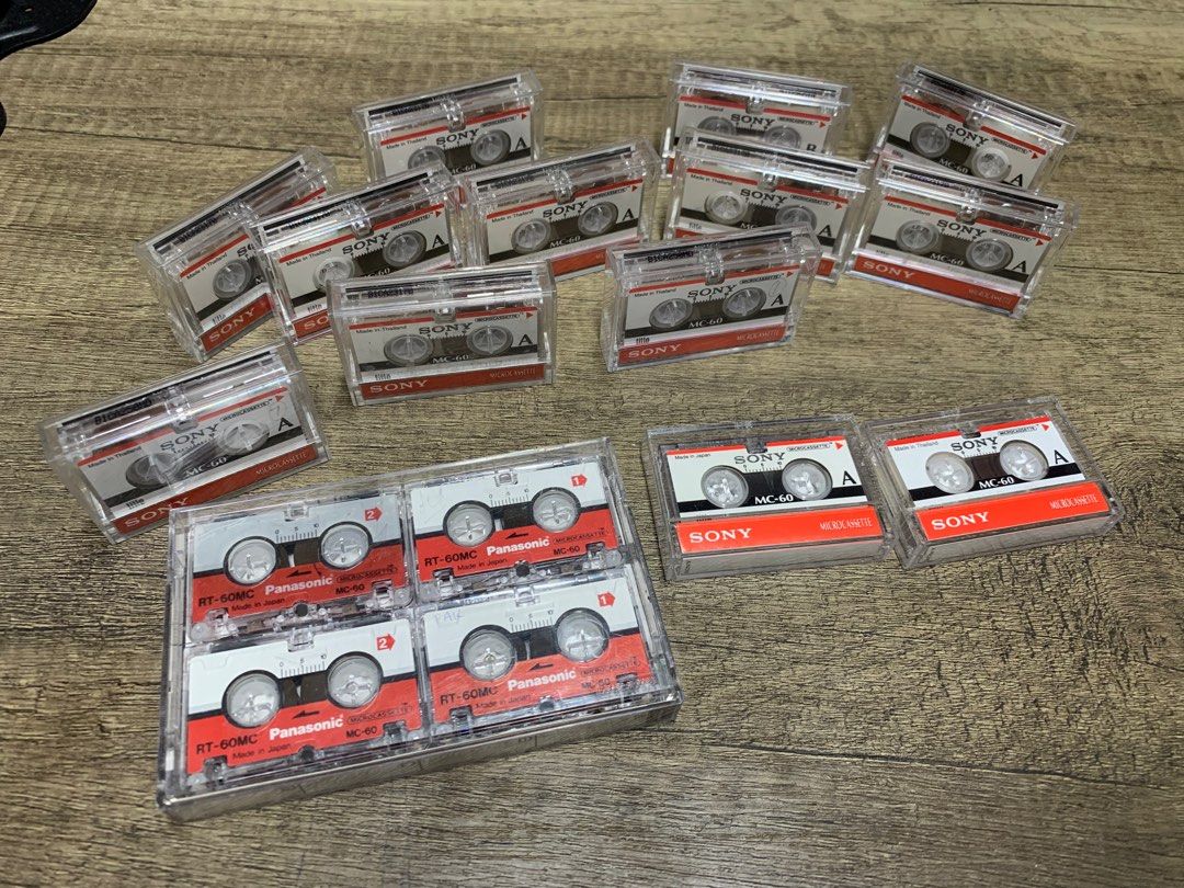 Sony Micro Cassette tape Used Once 17pcs. Pack, Hobbies & Toys, Music ...