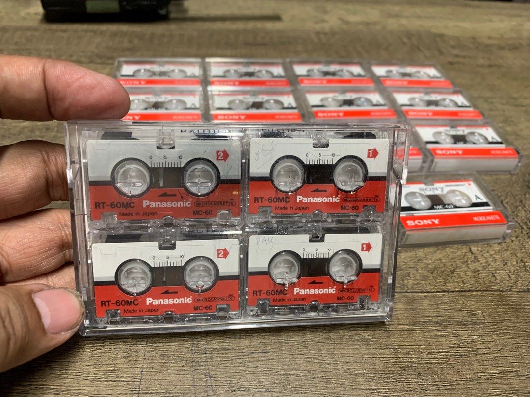 Sony Micro Cassette tape Used Once 17pcs. Pack, Hobbies & Toys, Music ...