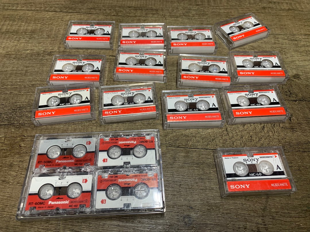 Sony Micro Cassette tape Used Once 17pcs. Pack, Hobbies & Toys, Music ...
