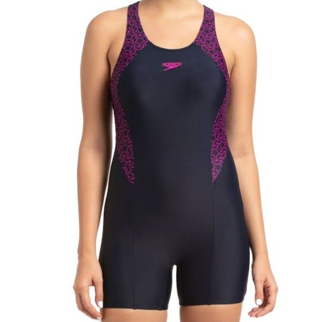 Speedo Endurance Boomstar Splice Plus Size Legsuit One Piece Swimsuit