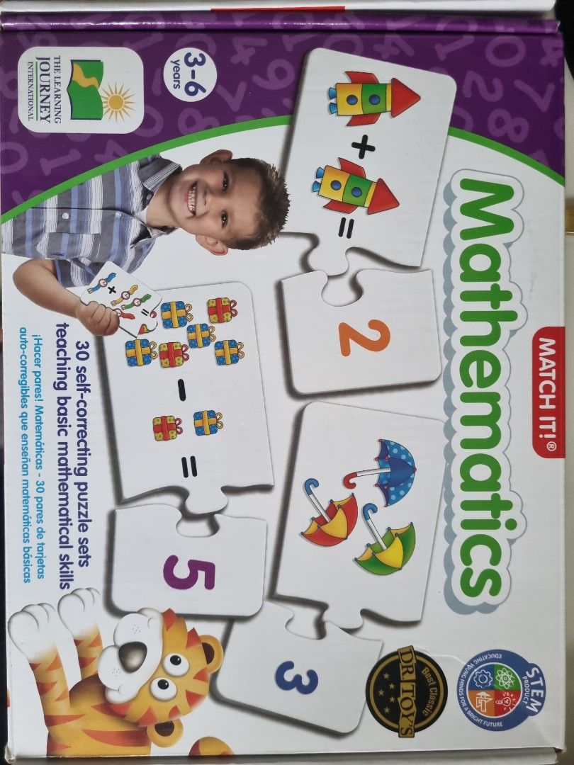 Spelling and Math puzzles for young kids, Hobbies & Toys, Toys & Games ...