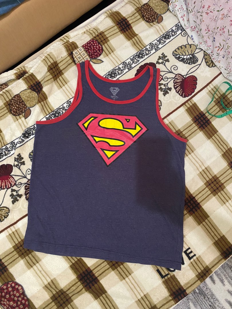 Superman Tank, Men's Fashion, Tops & Sets, Tshirts & Polo Shirts on ...
