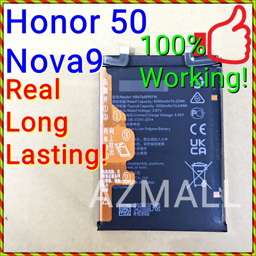 (Support 66W Fast Charge) NEW ORI Real Last Long Stable Battery ...