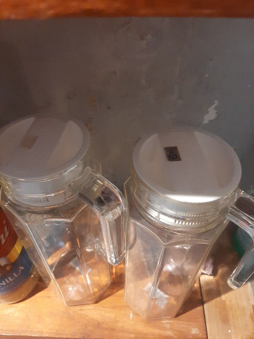 (TAKE ALL) Glass drinking jar milk jug luminar octime pitcher water jug ...