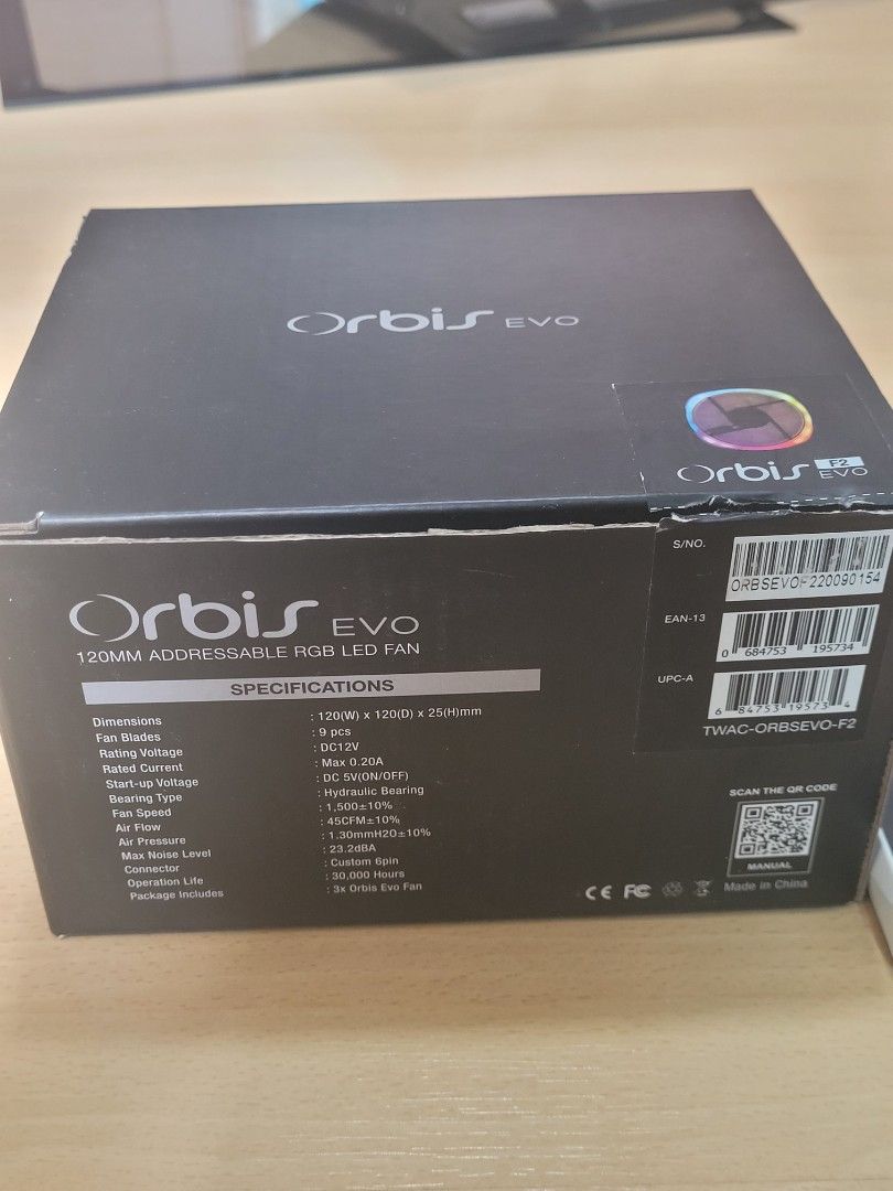 Tecware orbis evo f2 3x fan pack+fan hub+orbis led strip, Computers ...