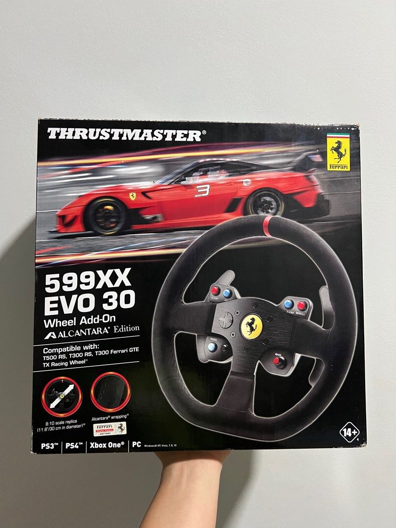 Thrustmaster T300 RS GT with 599XX Ferrari wheel, Video Gaming, Gaming Accessories, Controllers ...