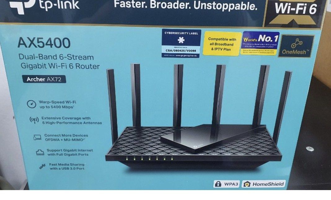 TP Link AX5400 Router, Computers & Tech, Parts & Accessories ...