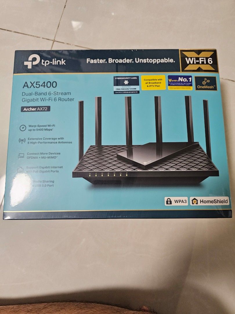 TP-Link AX5400 Dual Band Wifi 6 Router, Computers & Tech, Parts ...