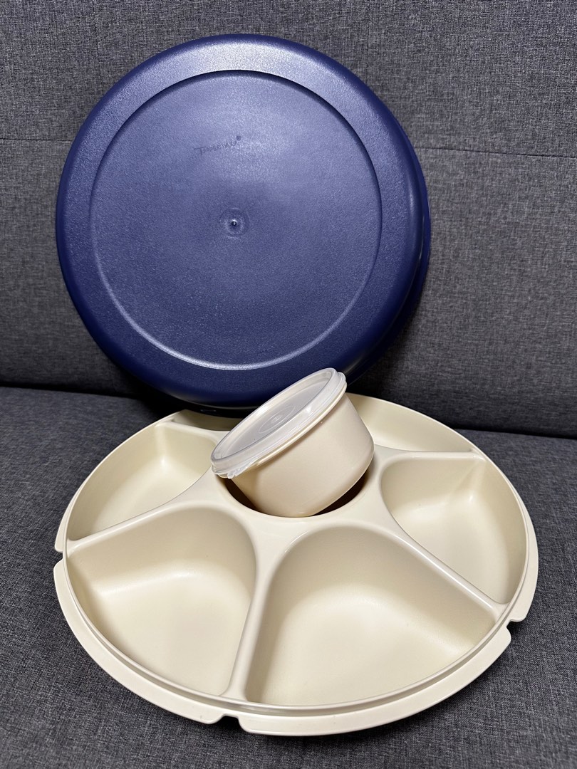 Tupperware serving tray 12 inch diameter, Furniture & Home Living ...