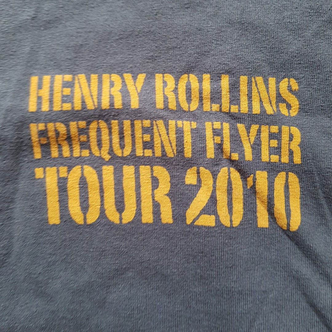 Vintage 2010 Henry Rollins Band official tour tee t-shirt rare punk ...