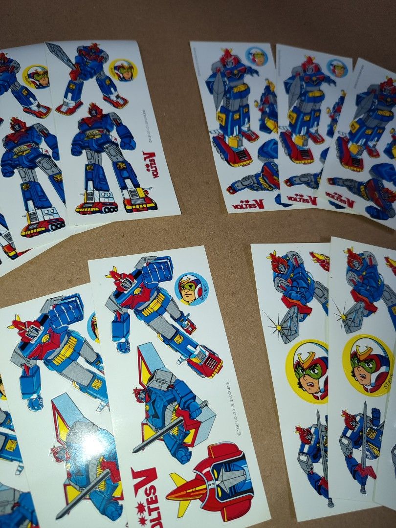 vintage Voltes V stickers by toei original on Carousell