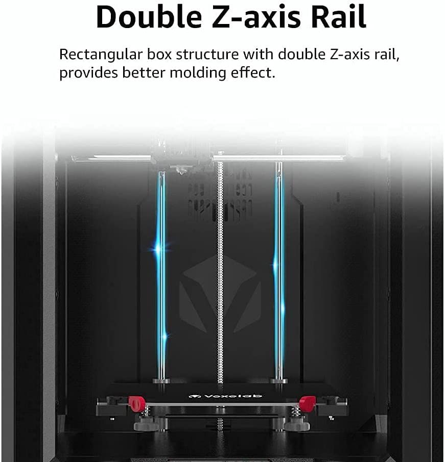 Voxelab Aries FDM 3D Printer, Industrial Grade Open Structure, High Precision Dual Z-axis Rail ...