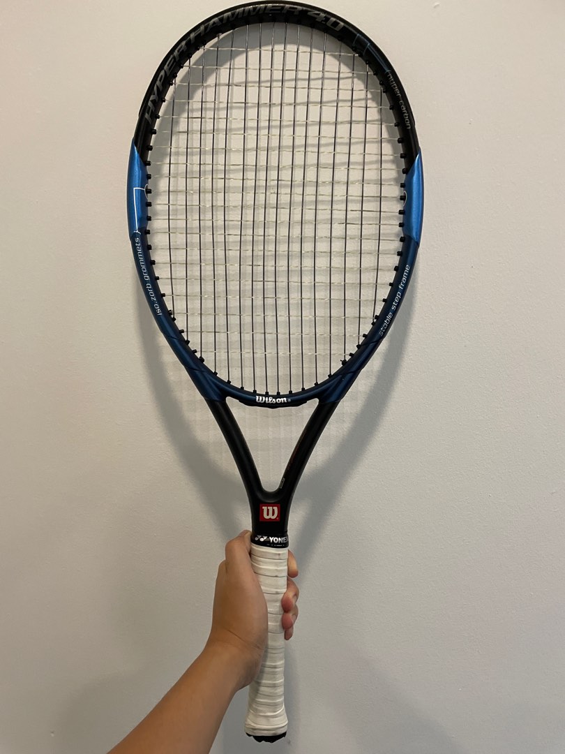 Wilson Tennis Racket Hyper Hammer 4.0, Sports Equipment, Sports & Games ...