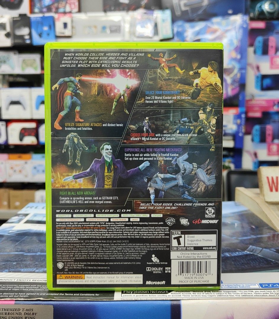 Xbox Series X Xbox One Xbox 360 Mortal Kombat vs DC Universe, Video ...